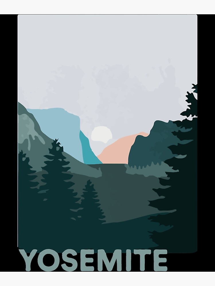 "Yosemite Adventure Explorer - Retro National Park " Poster for Sale by ...