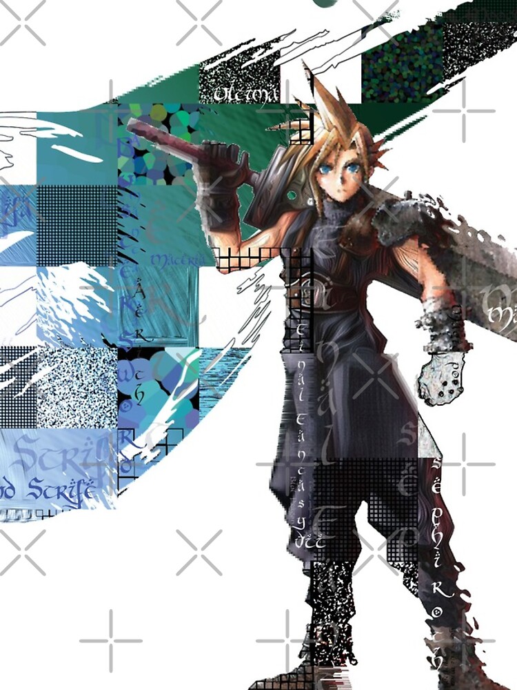"Cloud Strife Gridwork design & logo" iPhone Case & Cover by nemis35 ...