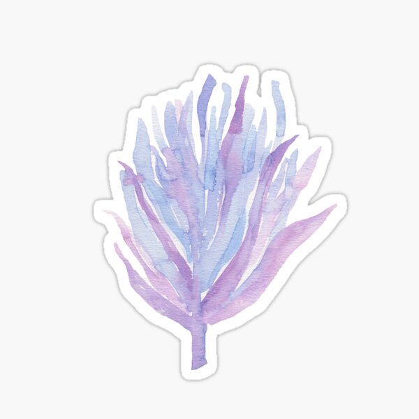 "Purple Seaweed " Sticker for Sale by hellomonday | Redbubble