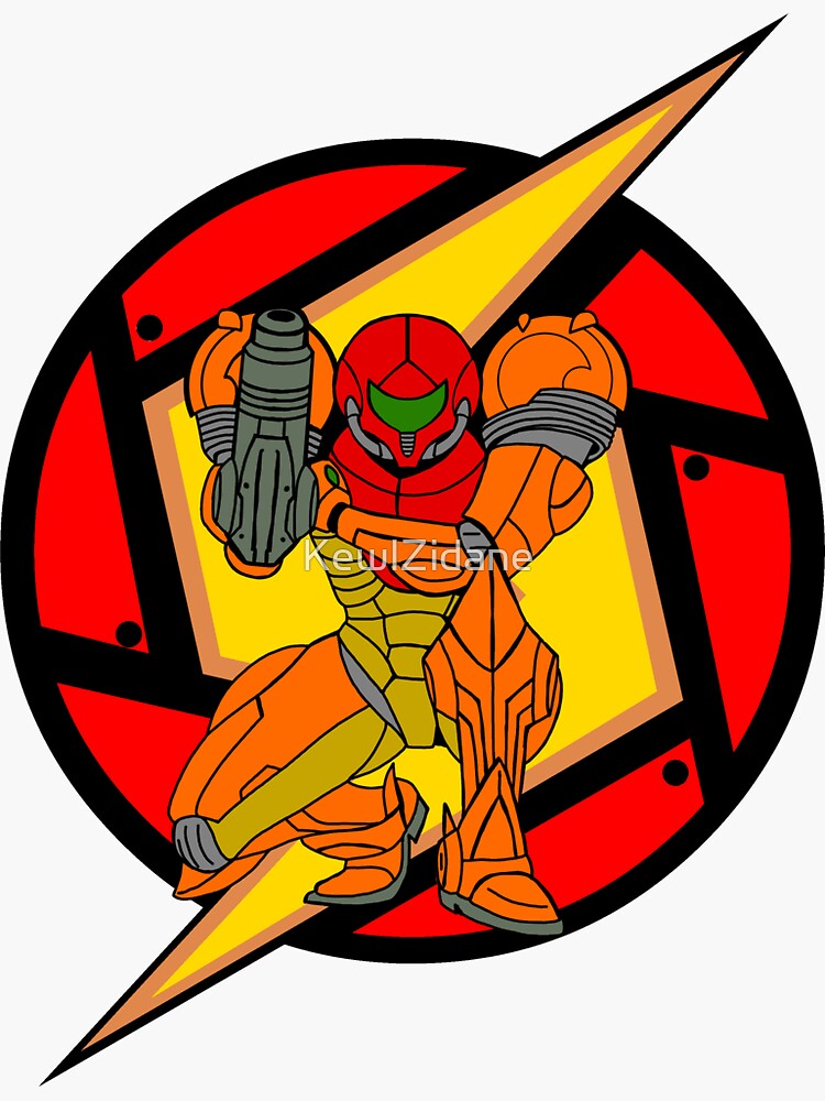 "Metroid Samus" Sticker for Sale by KewlZidane | Redbubble