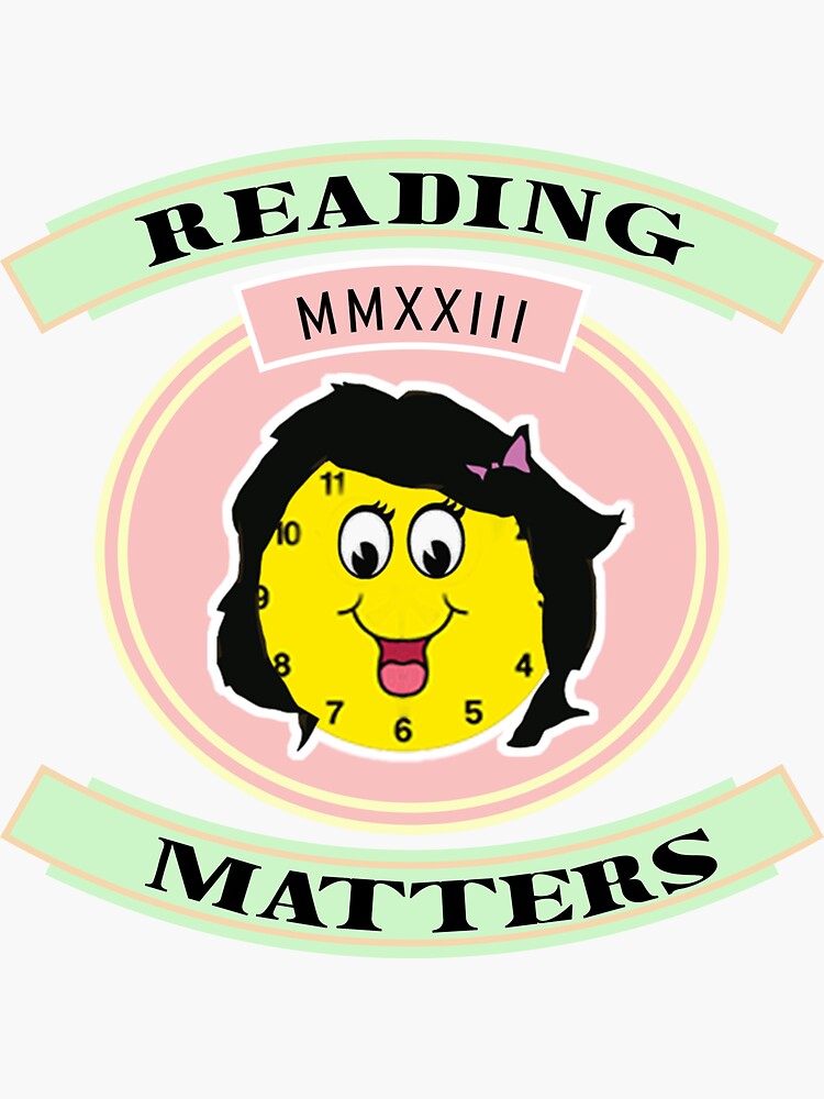 "Reading Matters 2023" Sticker for Sale by LilDarlingNarr | Redbubble