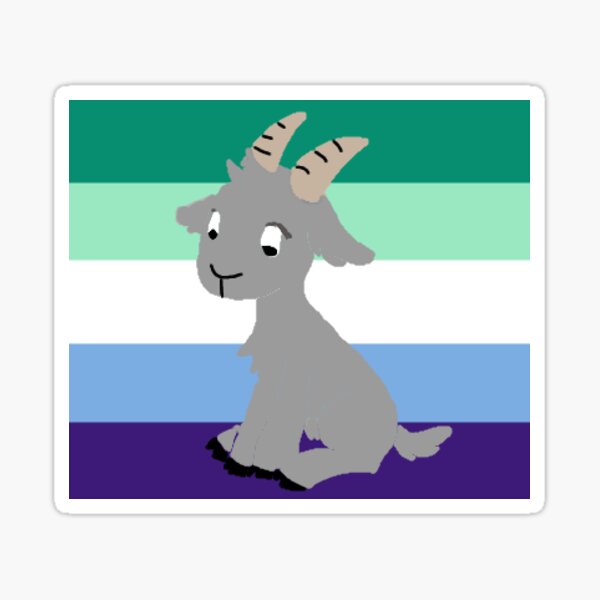 "Mlm goat " Sticker for Sale by aaronbrain | Redbubble