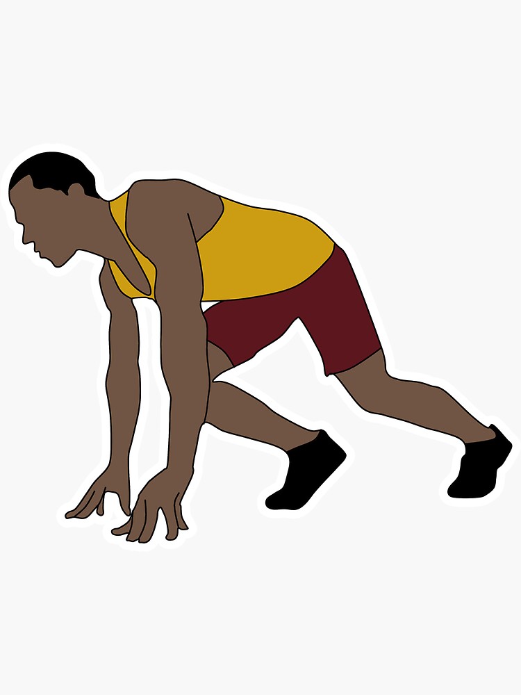 "runner, sportsman, athlete sticker" Sticker for Sale by ...