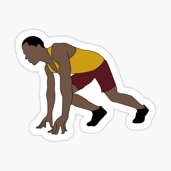 "runner, sportsman, athlete sticker" Sticker for Sale by ...