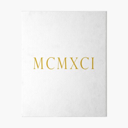 "Roman Numeral 1991 | Roman Numeral MCMXCI | Number 1991 Roman Numerals ...