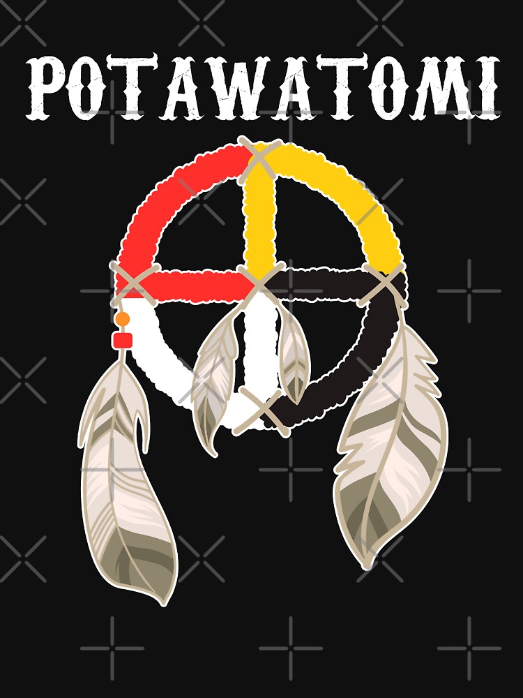 "Potawatomi Language Anishinaabeg People Medicine Wheel" T-shirt for ...