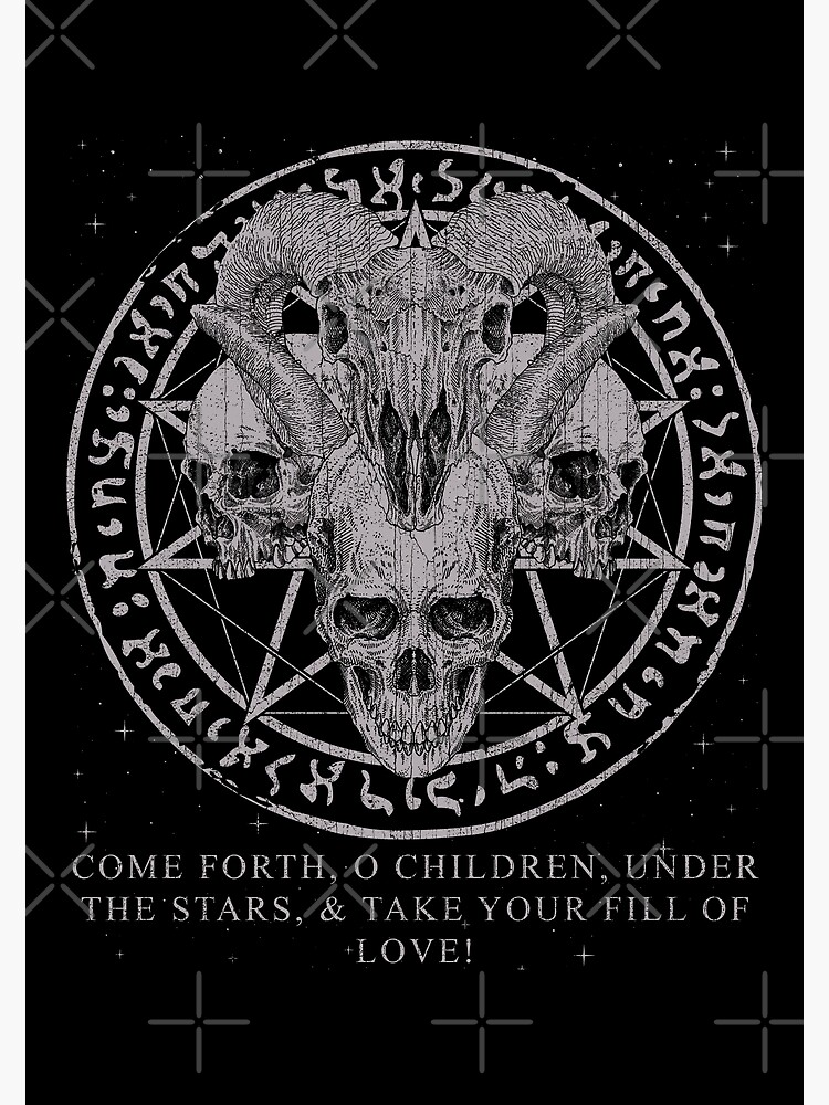 Lámina fotográfica «Diseño de calaveras de círculo ritual oculto ...