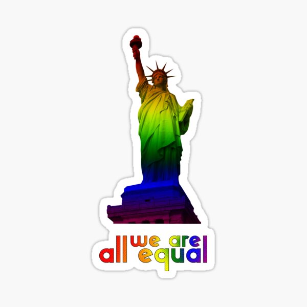 "WE ARE ALL EQUAL" Sticker for Sale by Nezze | Redbubble