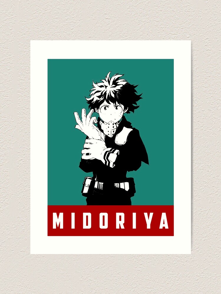 "MHA Anime Izuku Midoriya/Best Design For Men and Women" Art Print for ...