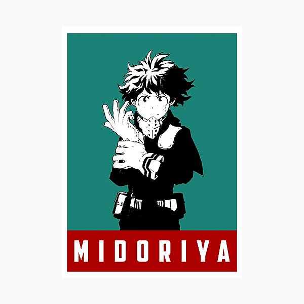 "MHA Anime Izuku Midoriya/Best Design For Men and Women" Photographic ...
