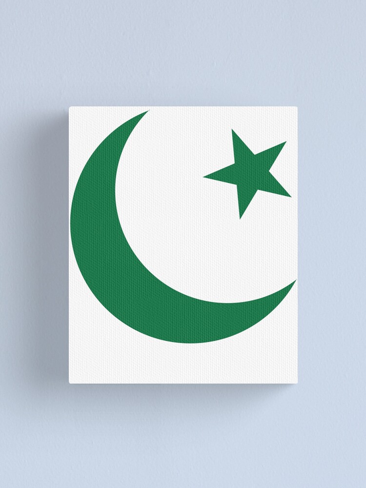 "Crescent And Star Pakistan Flag" Canvas Print for Sale by kamrankhan ...