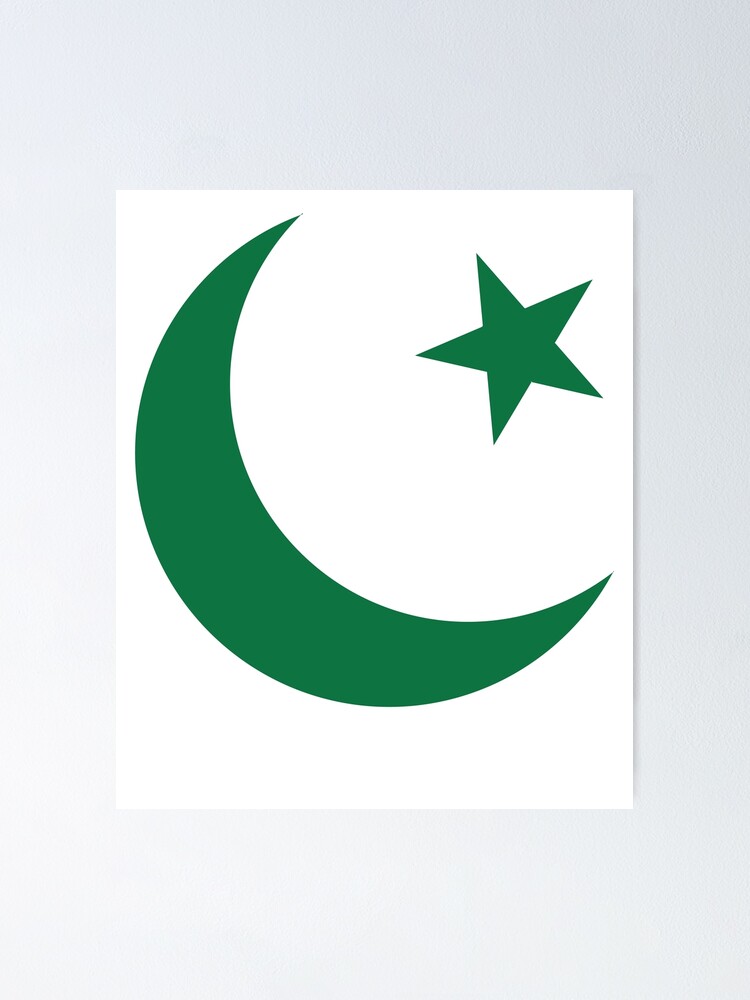 "Crescent And Star Pakistan Flag" Poster for Sale by kamrankhan | Redbubble