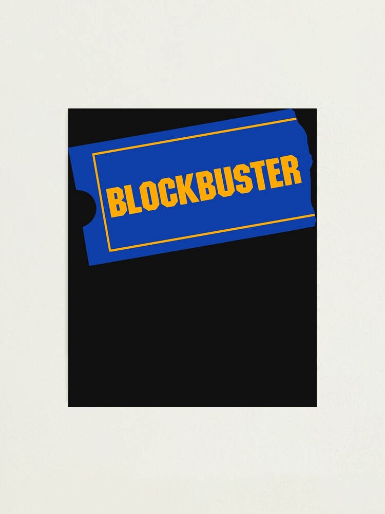 "Blockbuster retro logo" Photographic Print for Sale by ElizabethOrtego ...