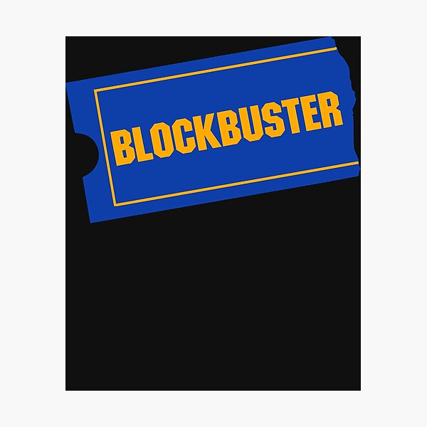 "Blockbuster retro logo" Photographic Print for Sale by ElizabethOrtego ...