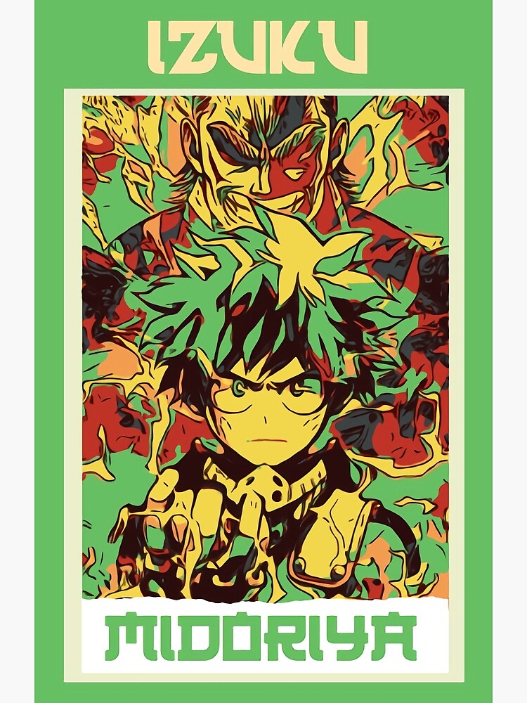 "Super Hero Izuku Midoriya Deku/Best Design For Everyone" Art Print for ...