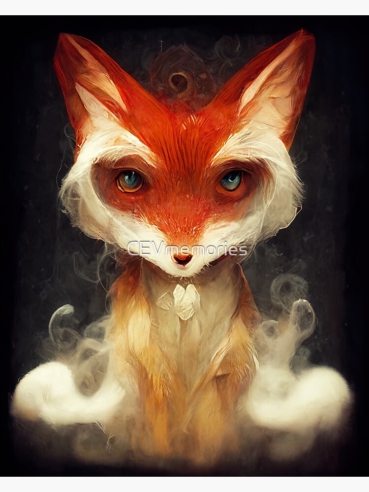 "Spirit animal : Fox 6" Sticker for Sale by CEVmemories | Redbubble