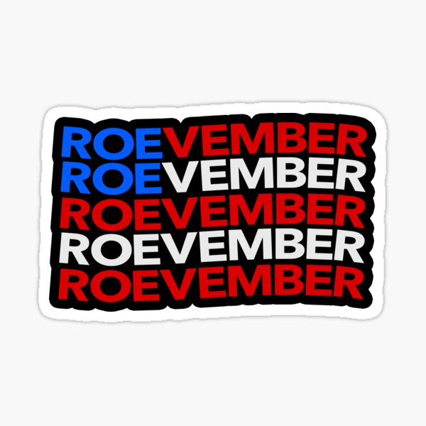 "Roevember Midterm Election 2022 Vote Blue Codify Roe v Wade" Sticker ...
