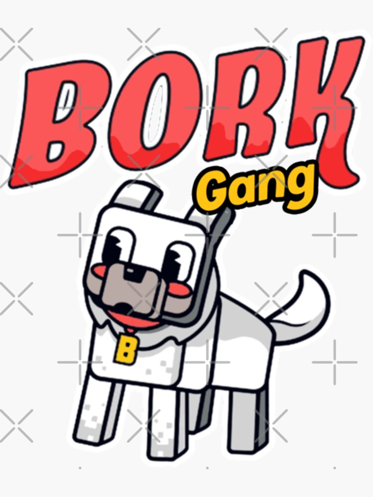 "Slogo Bork Gang" Sticker for Sale by LamiaeHR | Redbubble