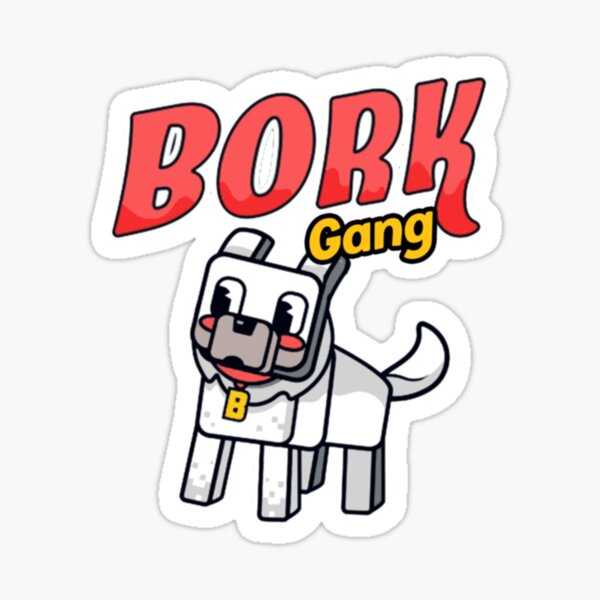 "Slogo Bork Gang" Sticker for Sale by LamiaeHR | Redbubble