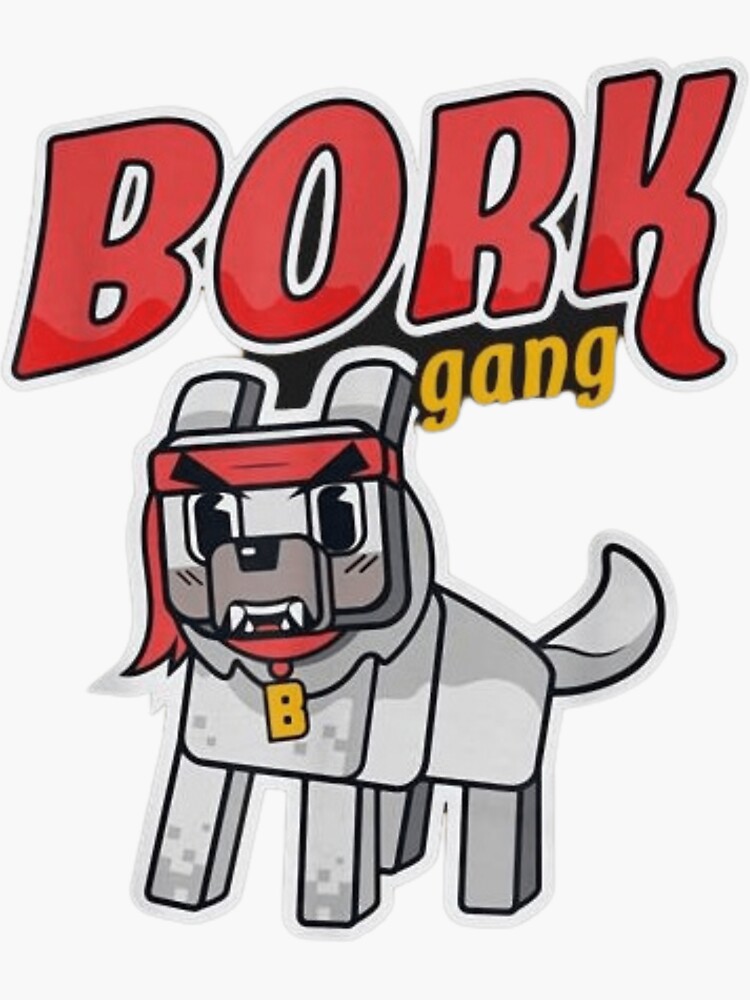"slogo bork gang" Sticker for Sale by mosterpresets | Redbubble