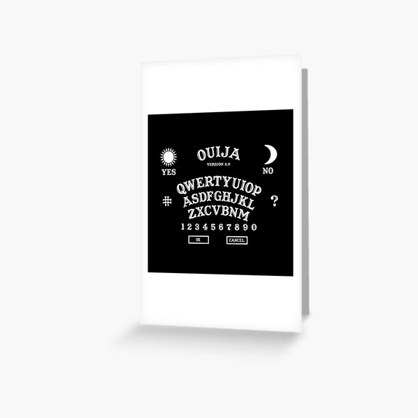 "OUIJA BOARD VERSION 2.0 QWERTY KEYBOARD" Greeting Card for Sale by ...