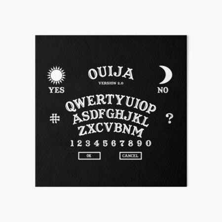 "OUIJA BOARD VERSION 2.0 QWERTY KEYBOARD" Art Board Print for Sale by ...
