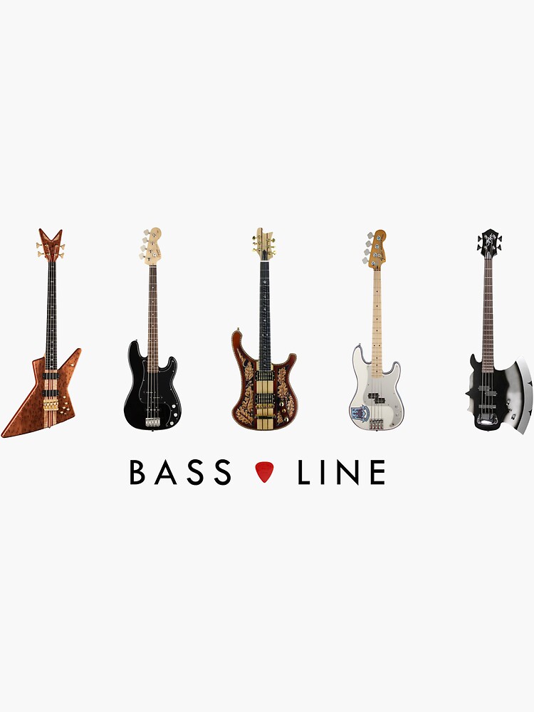 Bass Line Sticker For Sale By Jjw Clothing Redbubble