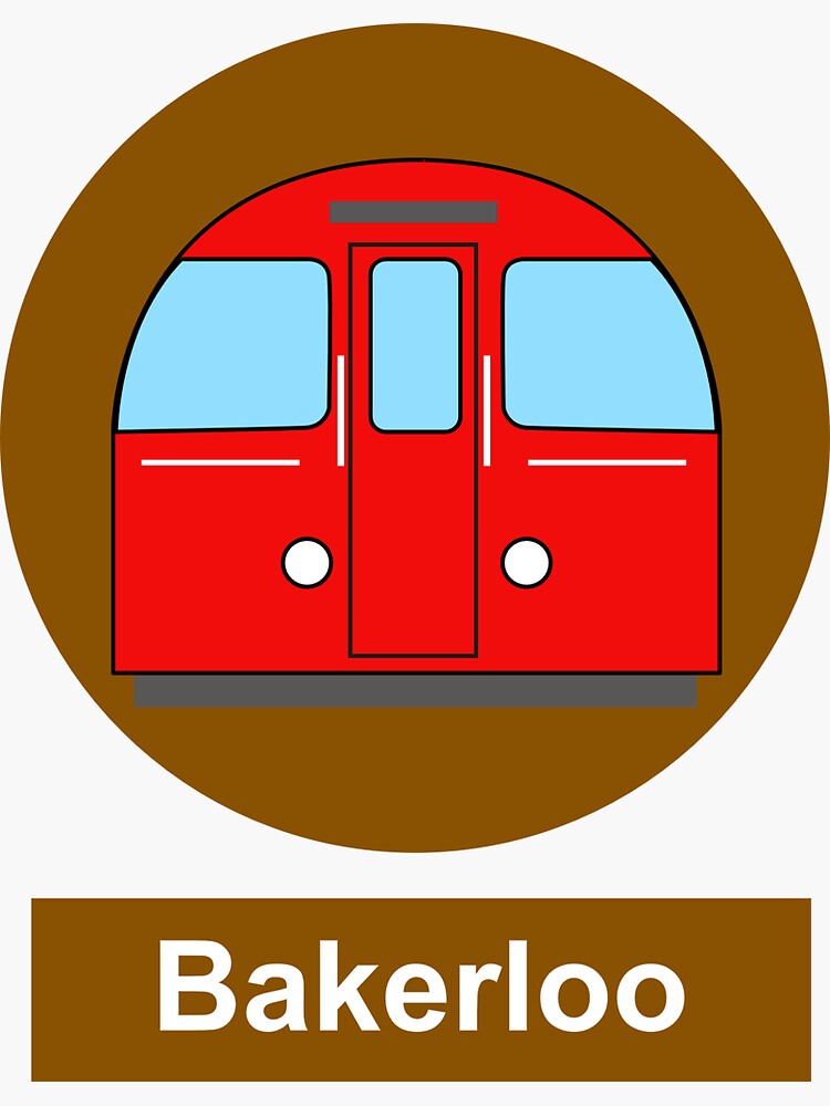 "London Subway Bakerloo" Sticker for Sale by Tocreate | Redbubble