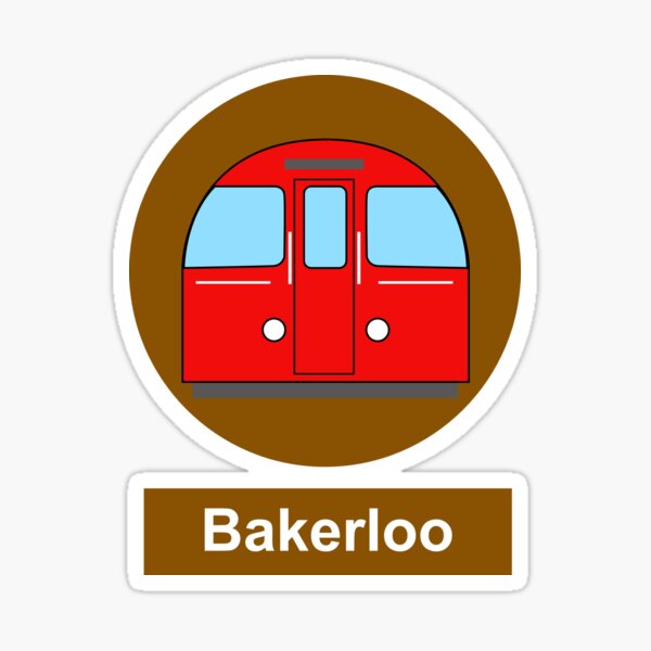 "London Subway Bakerloo" Sticker for Sale by Tocreate | Redbubble