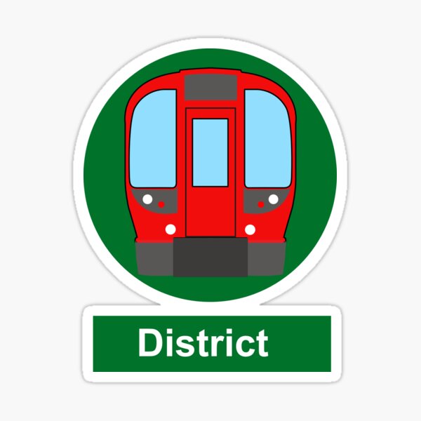 "London Subway District" Sticker for Sale by Tocreate | Redbubble