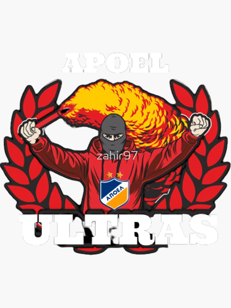 "ultras apoel " Sticker for Sale by zahir97 | Redbubble