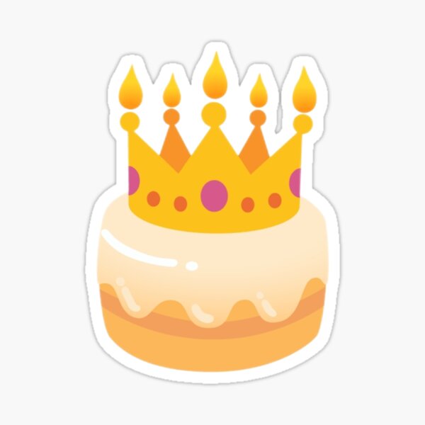 "Birthday Crown " Sticker for Sale by ajrodz | Redbubble