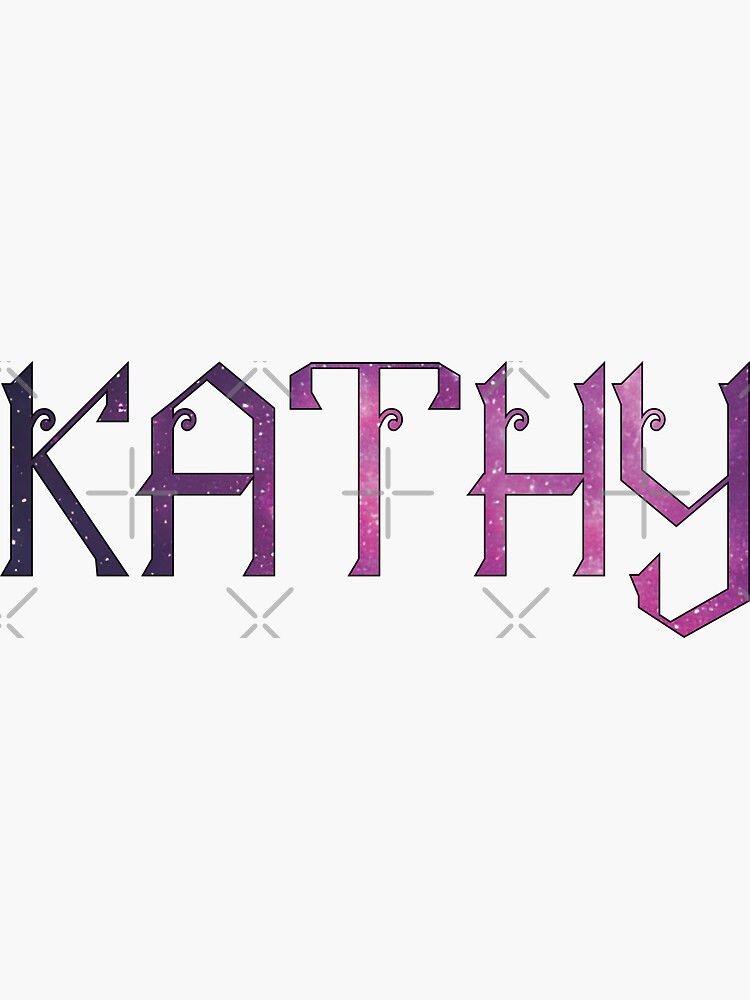 "KATHY Name I - My name is KATHY - typography name - Galaxy Vibe ...