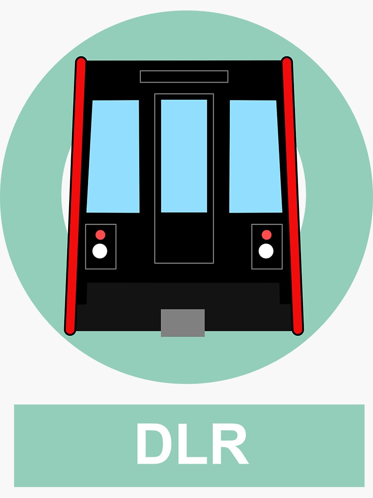 "London Subway Dlr" Sticker for Sale by Tocreate | Redbubble