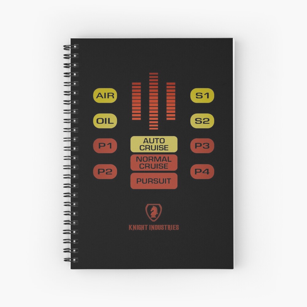 "Knight Rider - KITT" Spiral Notebook by AkiraFussion | Redbubble