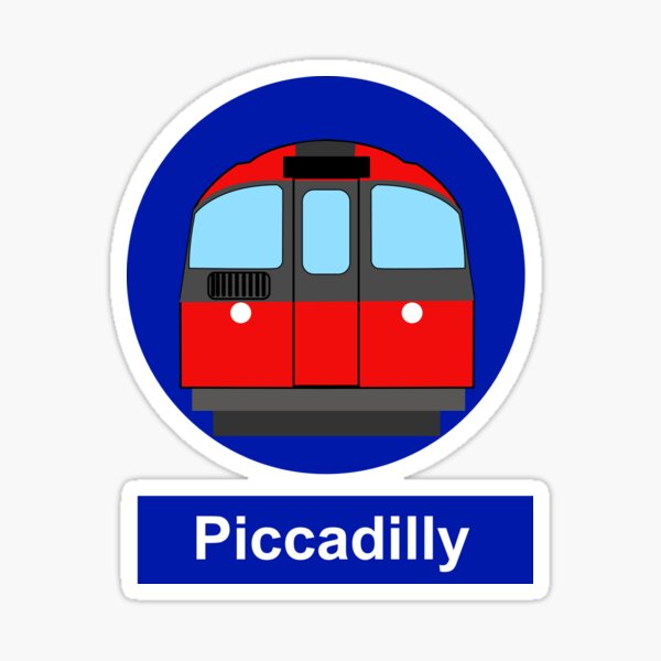 "London Subway Picacadilly" Sticker for Sale by Tocreate | Redbubble