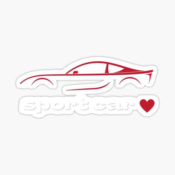 "sport car lover" Sticker for Sale by sulmandesign | Redbubble