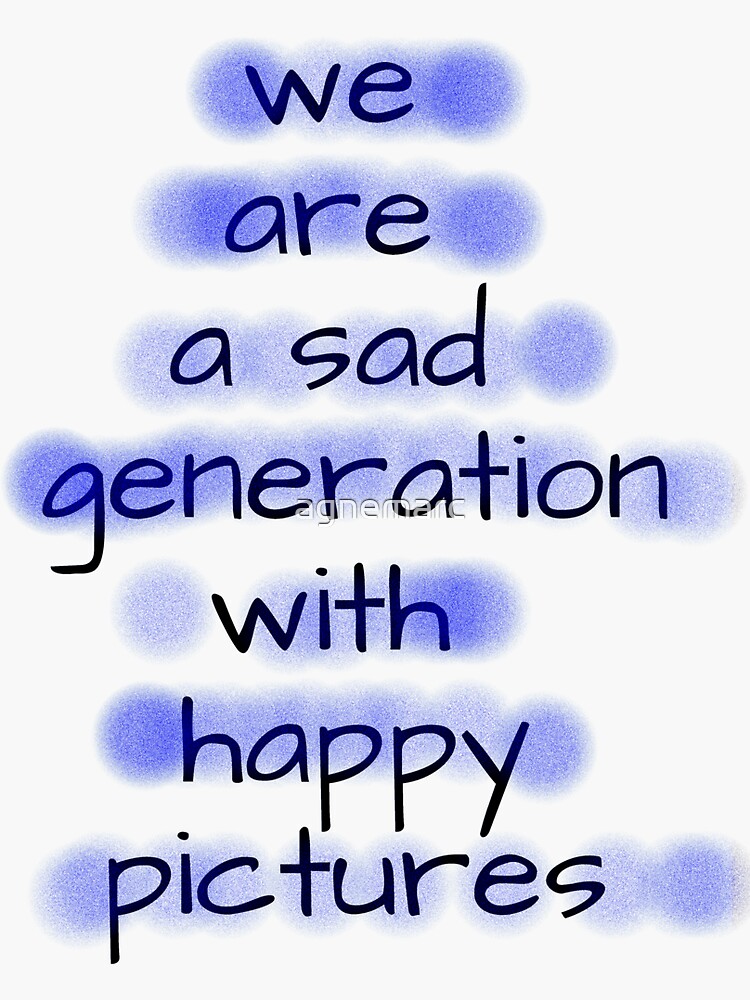 "Generation" Sticker for Sale by agnemarc | Redbubble