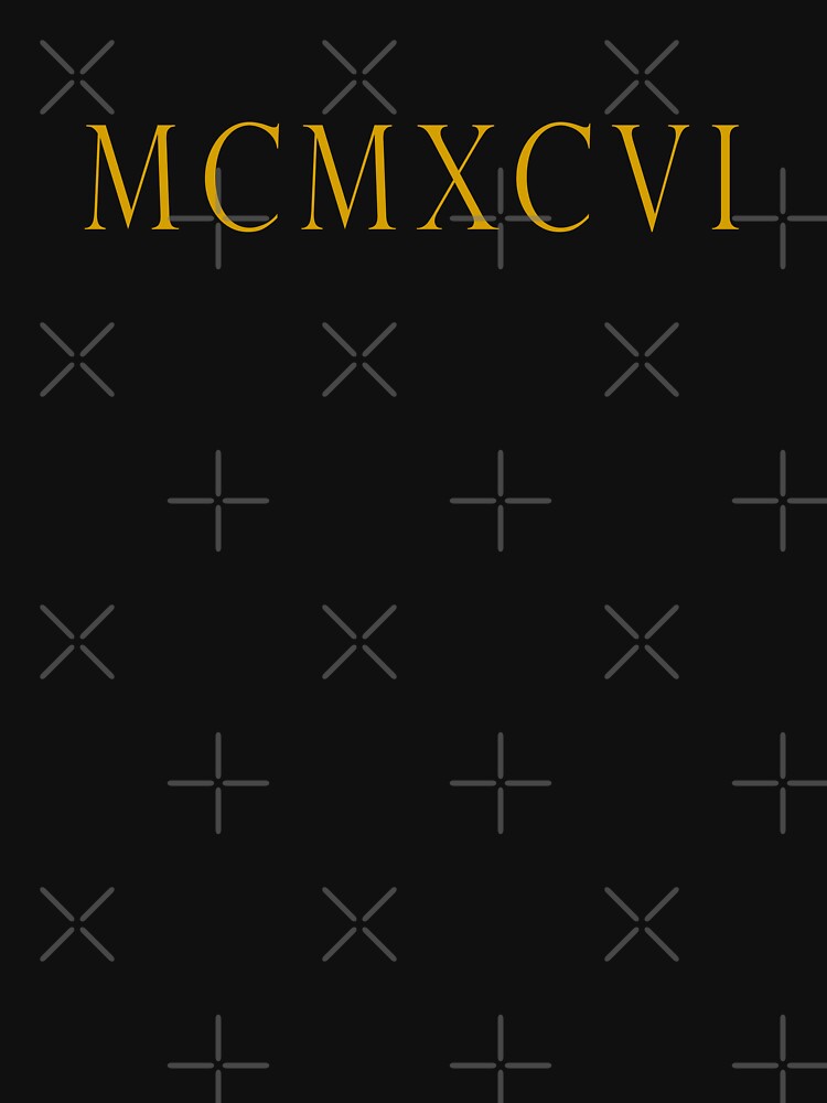 "Roman Numeral 1996 | Roman Numeral MCMXCVI | Number 1996 Roman ...