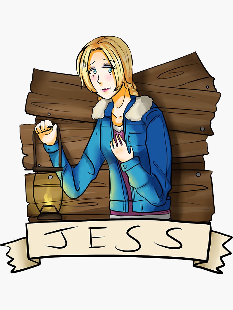 "Jess" Sticker for Sale by AsernetArt | Redbubble
