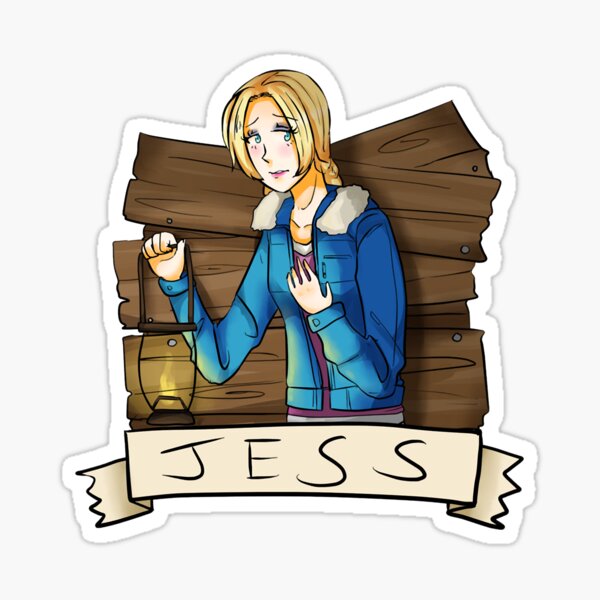 "Jess" Sticker for Sale by AsernetArt | Redbubble
