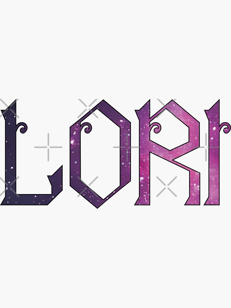 "LORI Name I - My name is LORI - typography name - Galaxy Vibe" Sticker ...