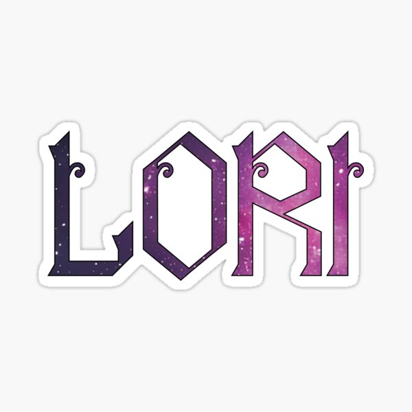 "LORI Name I - My name is LORI - typography name - Galaxy Vibe" Sticker ...