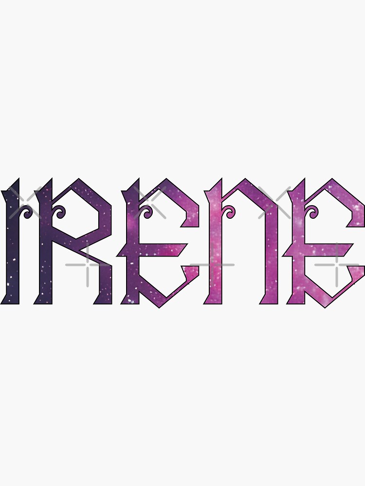 "IRENE Name I - My name is IRENE - typography name - Galaxy Vibe ...