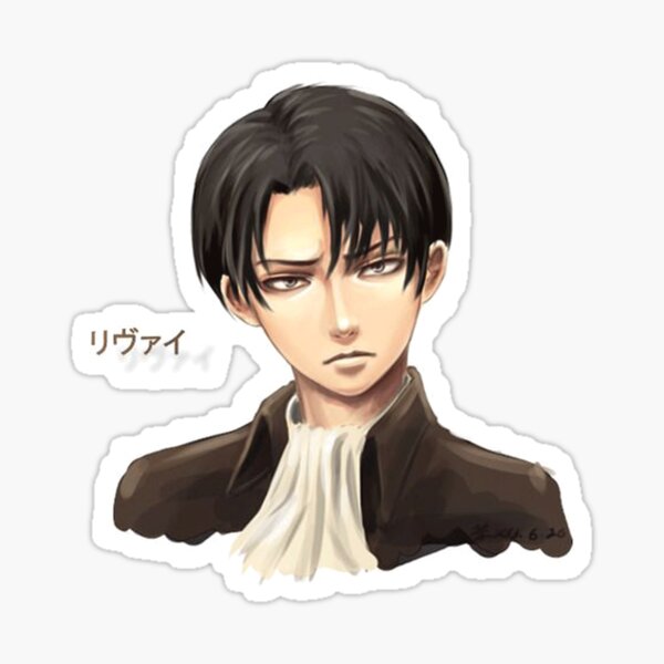 "levi attack on titan" Sticker for Sale by kwinssi | Redbubble