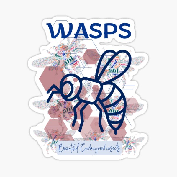 " Wasp Beautiful Insect" Sticker for Sale by yassooarts | Redbubble