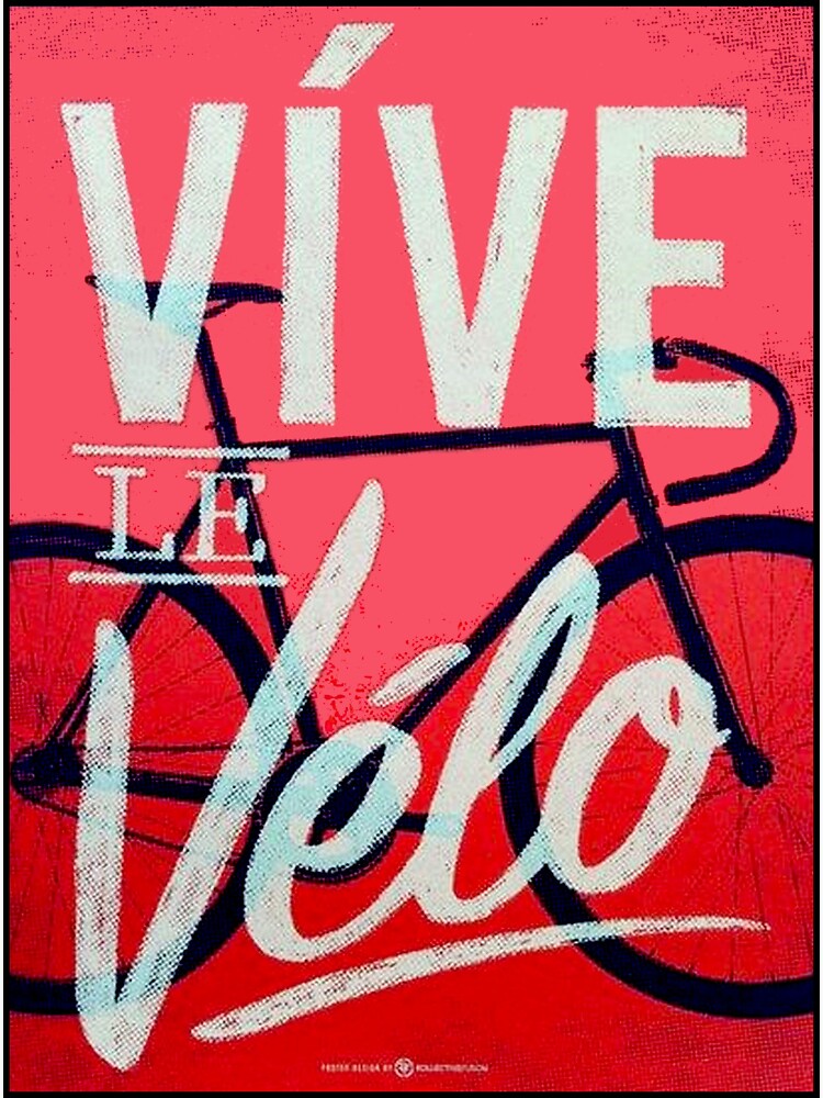 "LE VELO : Vintage Spanish Bicycle Racing Advertising Print" Sticker ...