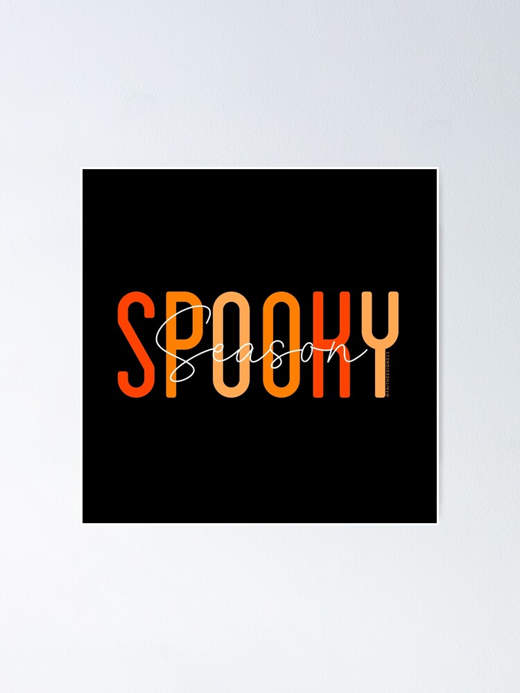 "Spooky Szn" Poster for Sale by FaithDesigns23 | Redbubble