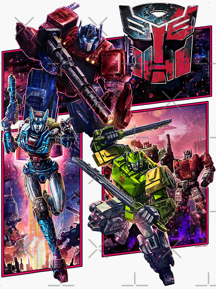 "War For Cybertron Autobot Panels" Sticker for Sale by TayissaGrealy ...