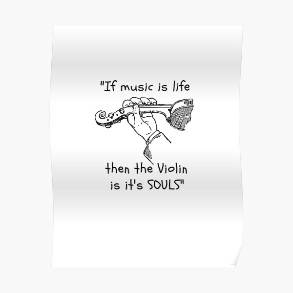 "Violin Quotes" Poster for Sale by AweSound | Redbubble